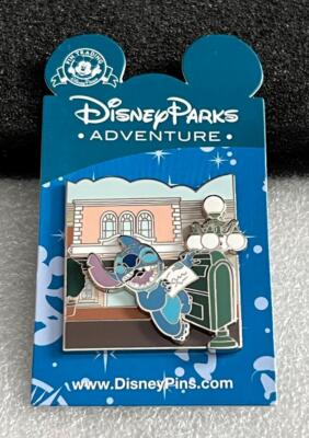 Disney Stitch at Main Street Mailbox Mailing a Letter Open Edition Pin ...