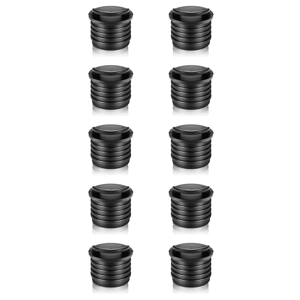 10Pcs-Black Kayak Boat Scupper Plugs Ocean Canoe Bungs Drain Holes ...