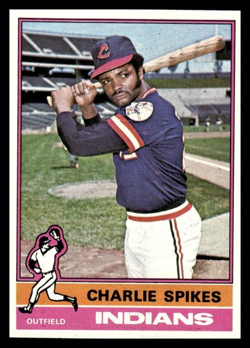 1976 Topps Charlie Spikes #408 Cleveland Indians Baseball Card | eBay