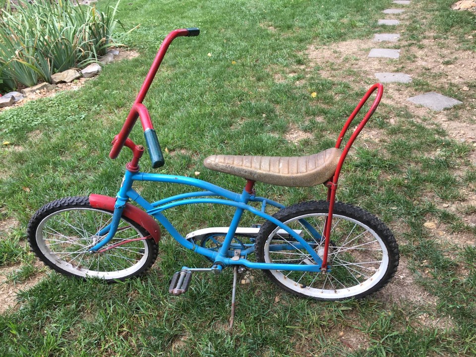 Vintage 1976 Royce Union Boys Bicycle RED WHITE BLUE 16IN Banana Seat ...