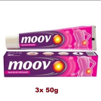 Moov Fast Pain Relief Cream 3 Packs- 50g Each, Back, Muscle , Joint ...