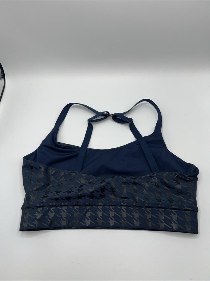 Savage X Fenty Sports Bra Women Sz XL Blue Black Band-It Low Impact ...