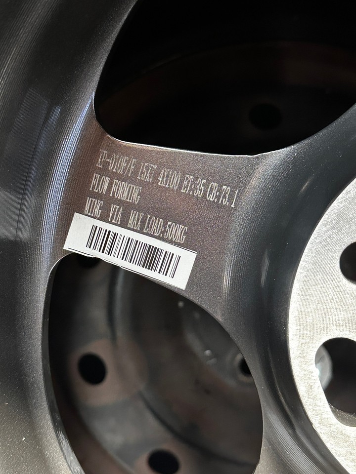 New 15x7 ET35 XOX Spoon Grey Rim Honda Fit Jazz 4x100 (4 Wheel) Toyota ...
