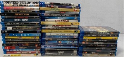 Lot of 50 Blu-Ray DVDs FLIGHT The Sting Crazy Heart The Fifth Element ...