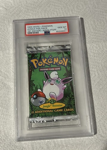 1st Edition Jungle Booster Pack PSA 10 - Wigglytuff ( CLEAN / BEST ...