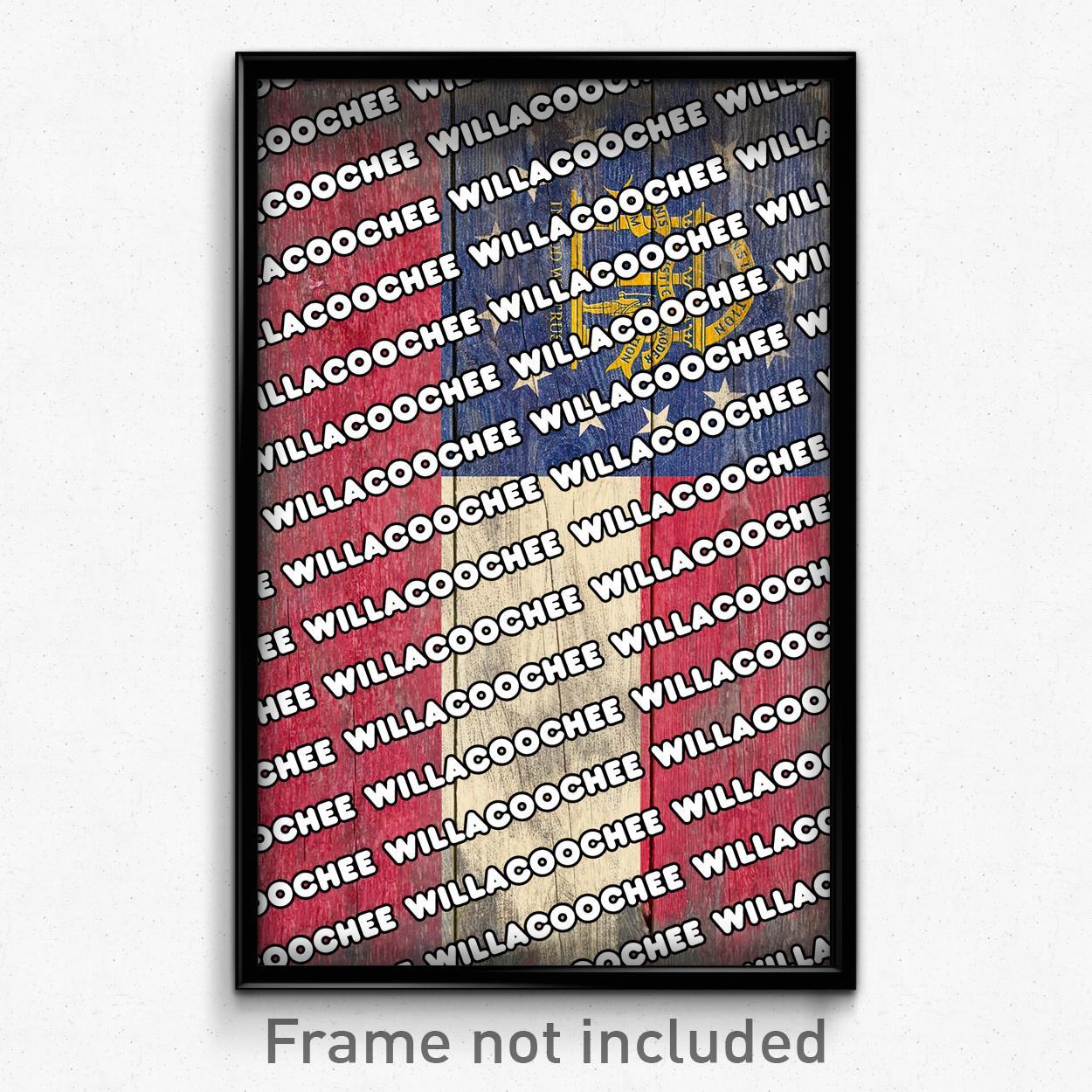 Willacoochee Georgia Poster (GA City Souvenir 11x17 Town Print) | eBay