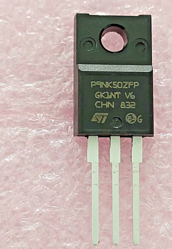 1pcs P9NK50ZFP N CHANNEL MOSFET 500V - 0.72Ω - 7.2A 30W STM. | eBay