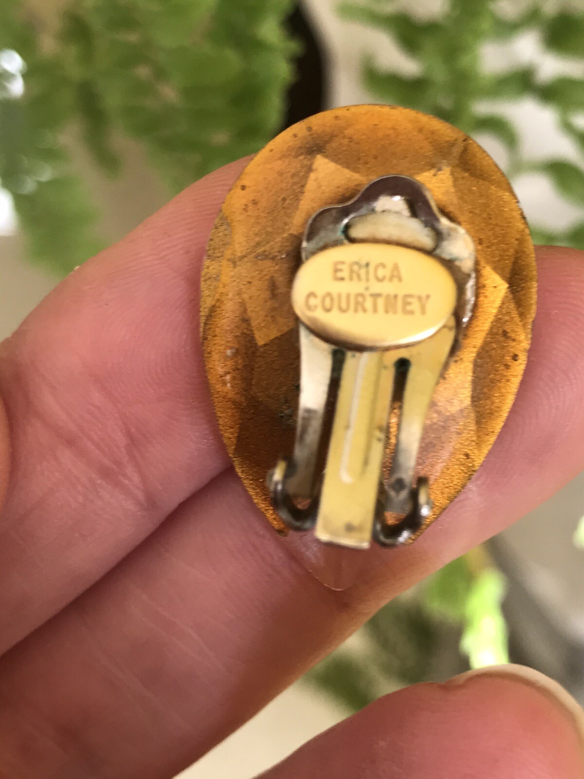 Vintage Erica Courtney Chunky Rhinestone Teardrop Cry… - Gem