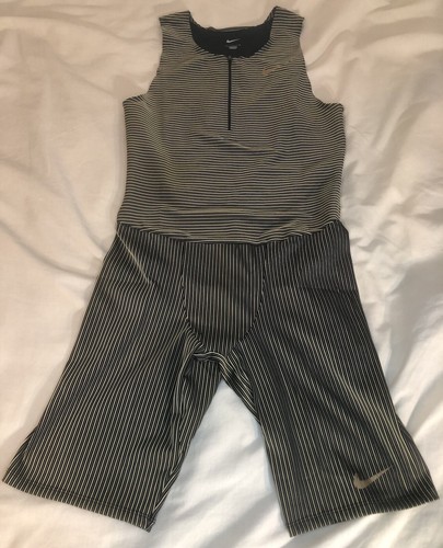 Nike Pro Elite Speed Suit Men’s Size 2XL Track & Field Black Gold ...