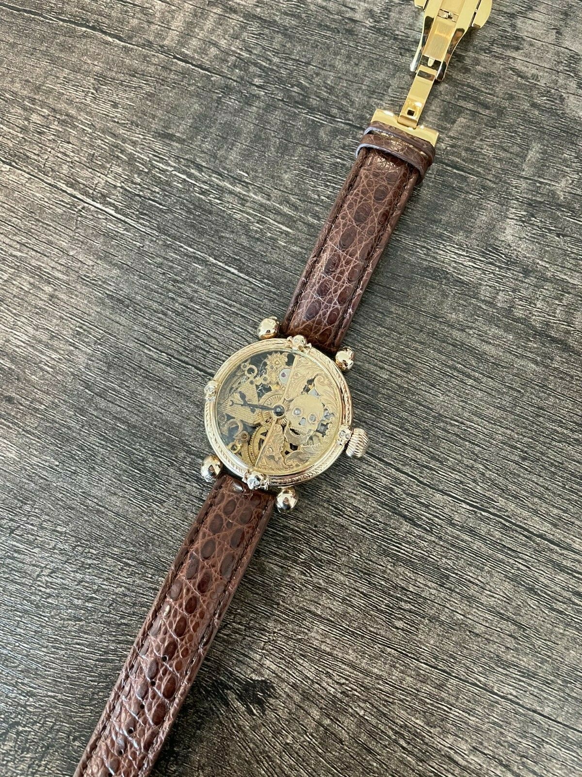 Extremely Rare Vintage OMEGA Gold Skeleton Masonic MEN's Watch Swiss | eBay