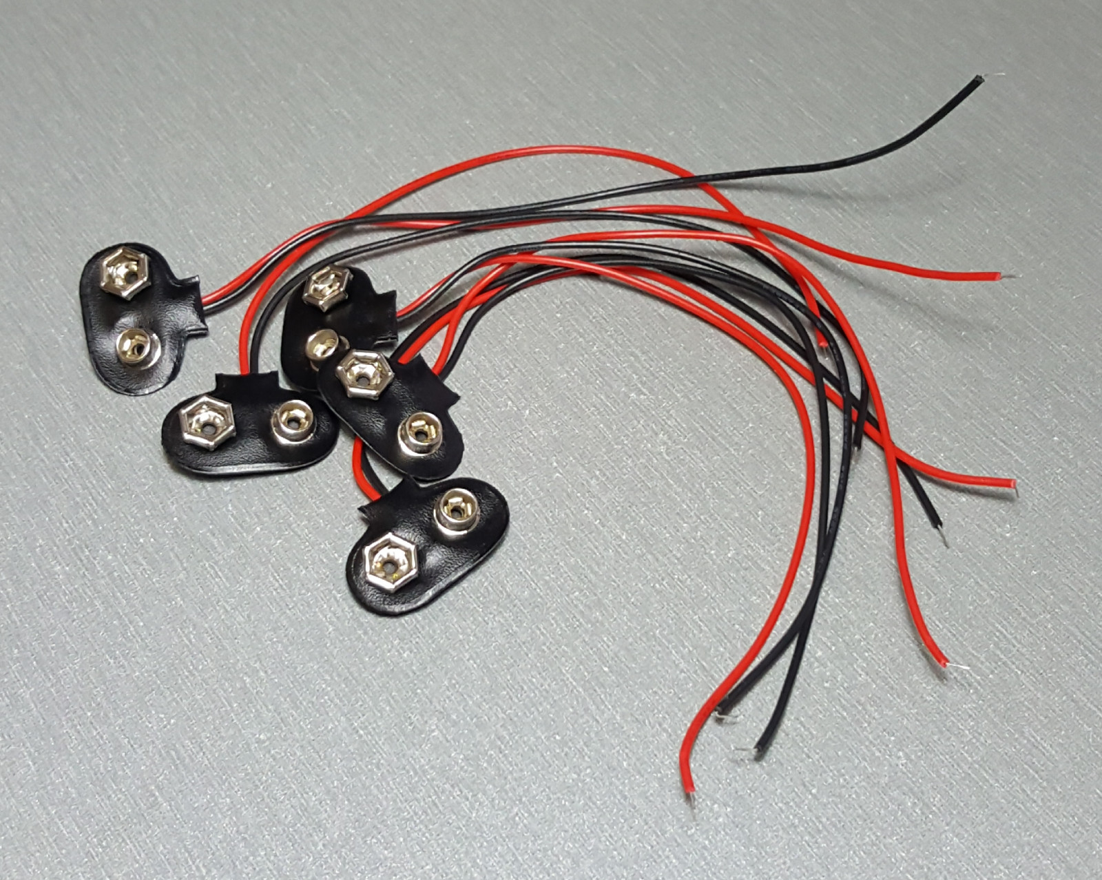 2/5/10Pcs 9V Volt Battery Snap Clip Connector Black "T" type | eBay ...