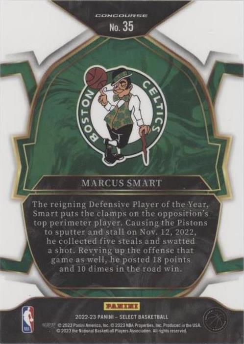 2022-23 Panini Select - Marcus Smart #35 for sale | eBay