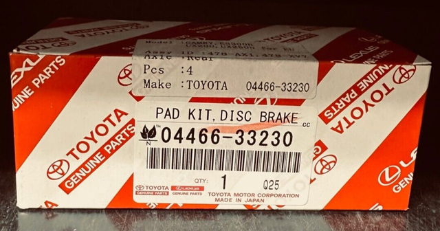 0446633230 Genuine Toyota Pad Kit Disc Brake 04466-33230 for sale ...