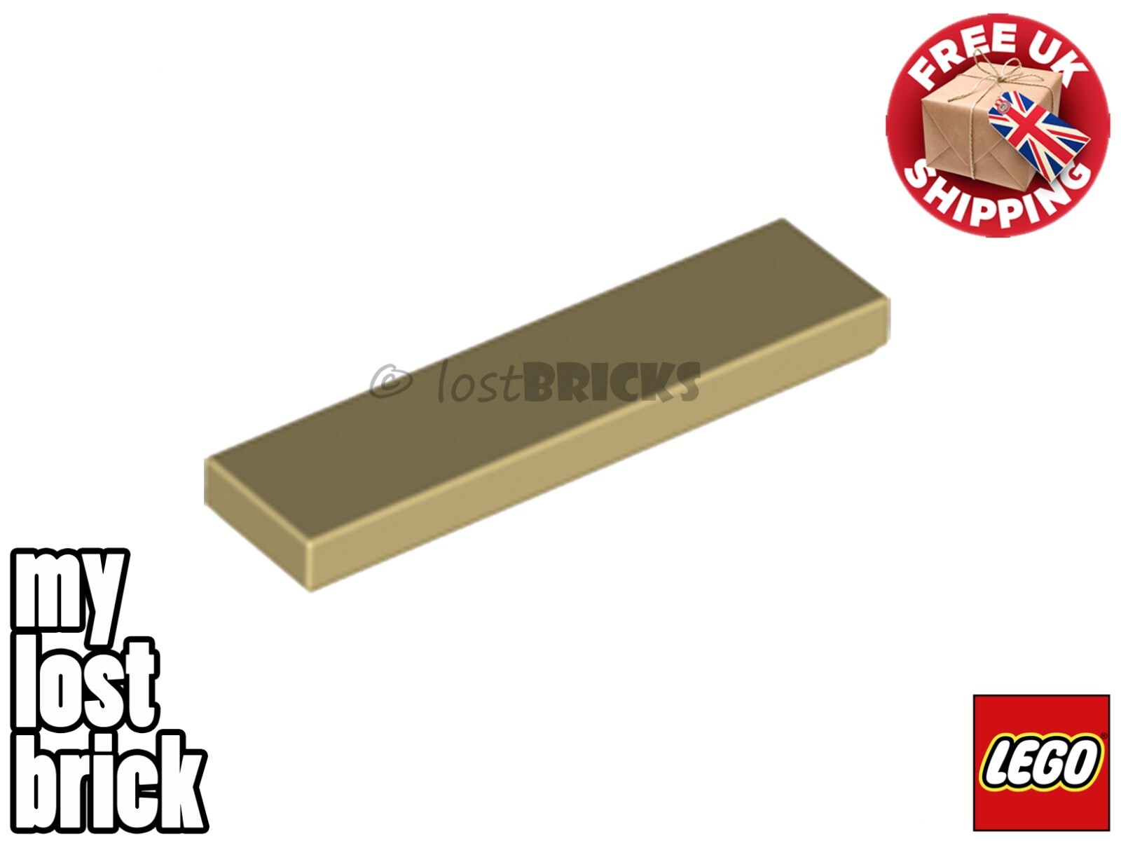 LEGO - Part 2431 - Pack of 5 x NEW LEGO Tiles 1x4 + SELECT COLOUR ...