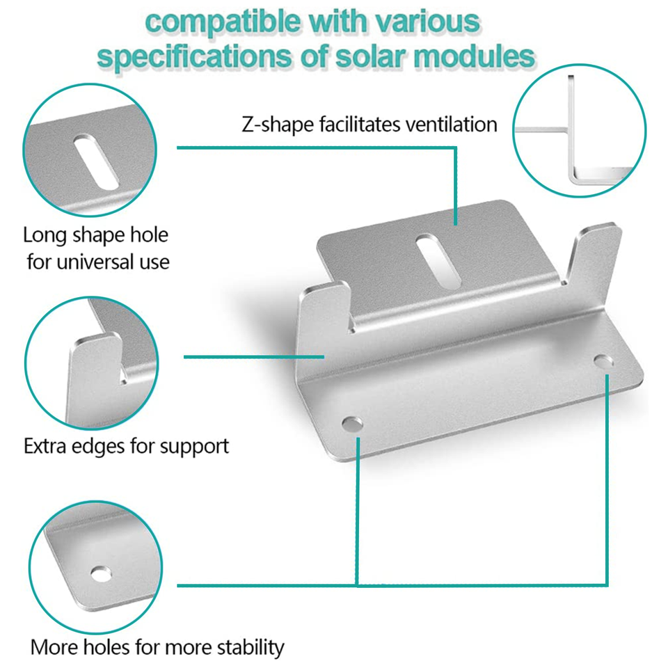 16 Sets Solar Panel Z Bracket Mounting Mounts Set Solar Panel RV Boat ...