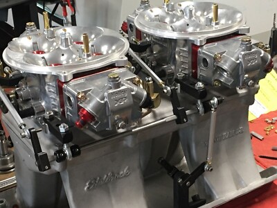 71-1000 ENDERLE Dual Carb Tunnel Ram Linkage Kit for BB Chev NOT SHEET ...