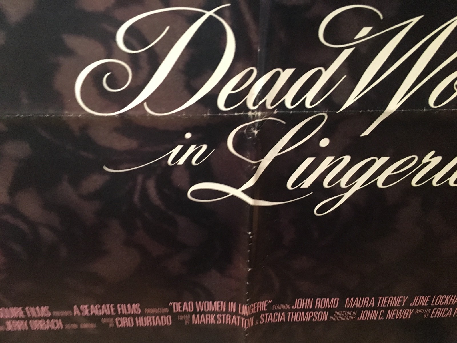 Dead Women In Lingerie Original Video Store One Sheet Poster 1991 ...