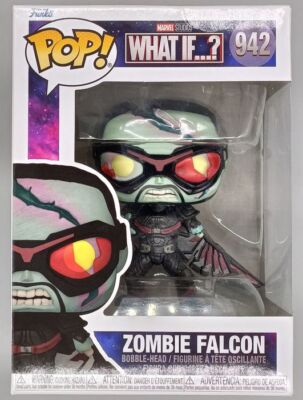 #942 Zombie Falcon - Marvel What if...? - Damaged Box Funko POP with ...