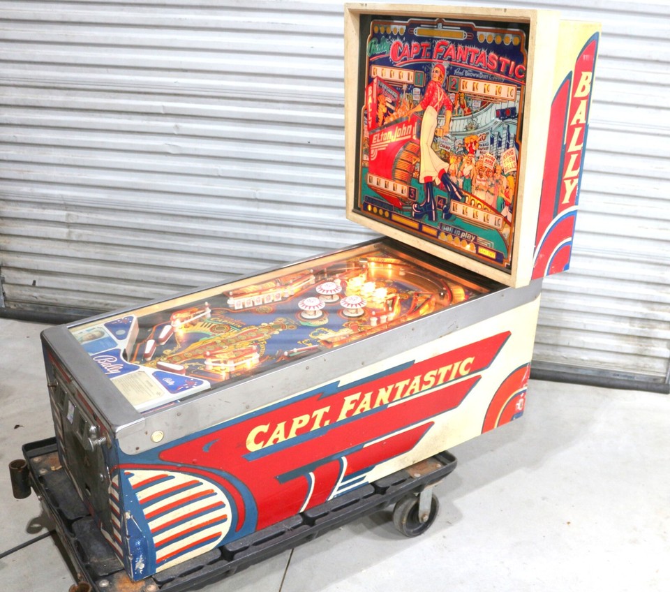 1976 BALLY CAPTAIN FANTASTIC Pinball Machine Arcade Game Part Elton ...