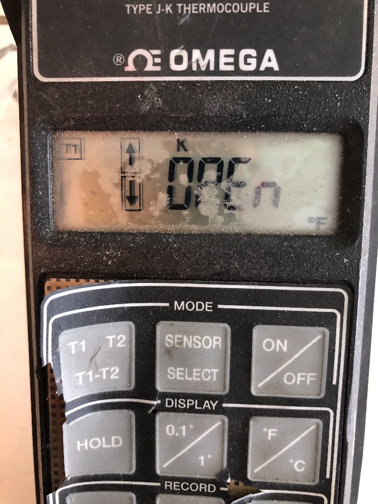 Omega HH22 Microprocessor Thermometer Type J K Thermocouple With Probe ...