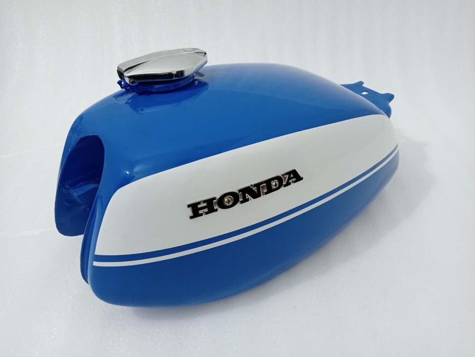 Petrol Tank +Cap +Badges Honda CL350 Scrambler Model Steel Blue & White ...