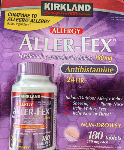 Kirkland Signature Aller-Fex 180 mg - 180 Tablets for sale online | eBay