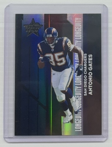 2006 Leaf Rookies & Stars Antonio Gates Longevity Black Parallel #20/25 ...