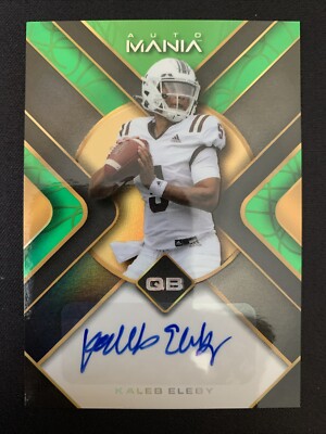 2022 Mania Green Wild Card Kaleb Eleby #AM-TH24 Rookie Auto RC | eBay