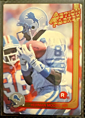 1991 Action Packed Herman Moore #1 Hi Pro Marketing Rookie Card RC | eBay