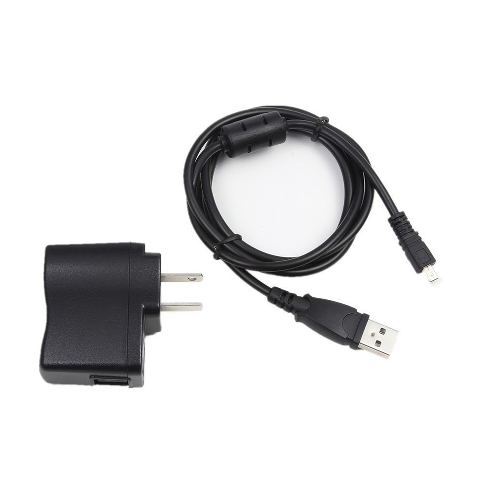 USB AC Adapter Charger +USB PC Cord For Panasonic DMC-SZ1 DMC-SZ7 DMC ...