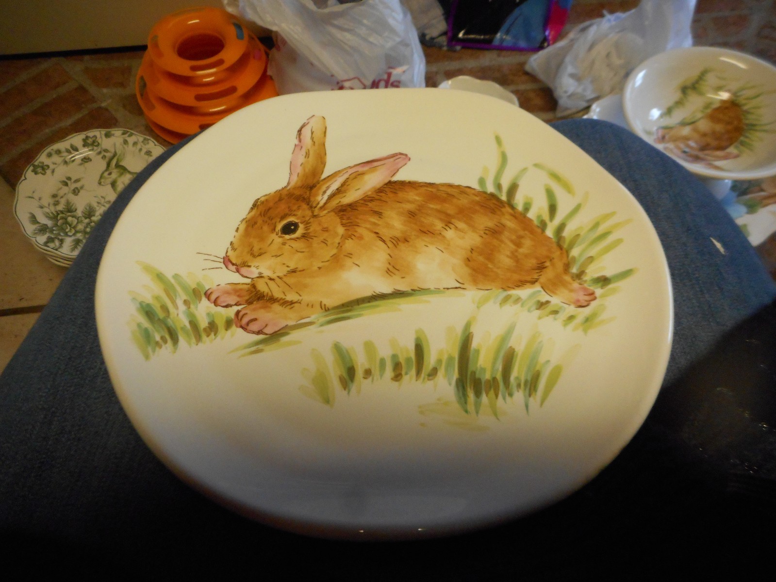 New Mint Maxcera Corp BUNNY Rabbit 9 1/4" Plate | eBay