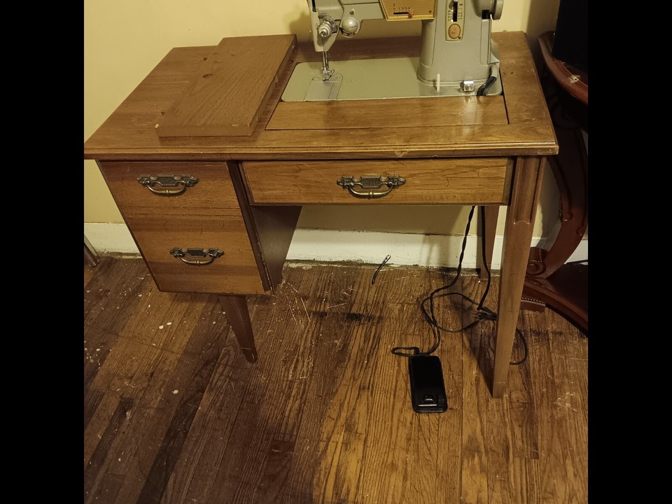 1964 singer sewing machine vintage in cabinet | eBay