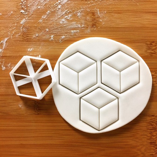 Hexagon Cuboid Cookie Cutter - geometry math mathematics geometric ...