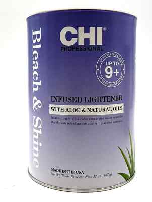 CHI Bleach & Shine 9+ Infused Lightener With Aloe & Natural Oils 32 oz ...