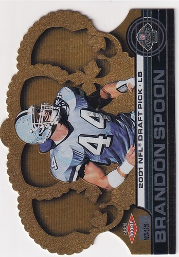 2001 CROWN ROYALE /1750 DIE CUTS RC BRANDON SPOON NFL DRAFT PICK (AA ...