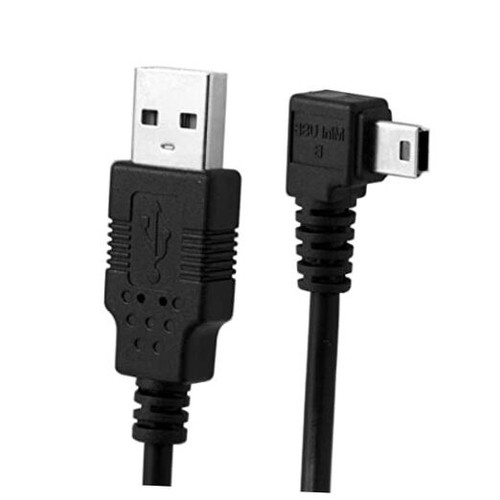 Mini USB Cable USB 2.0 Male to Mini USB 5 Pin Male 90 Degree 1.8M Right ...