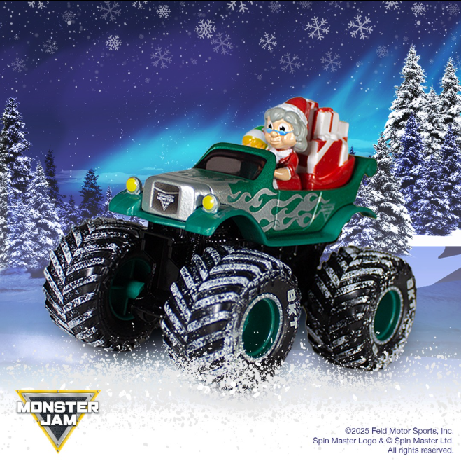 Monster Jam Christmas 2025 Mrs. Claus Truck 1:64 Scale (1 of 3000 ...