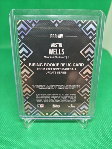 2024 Topps Update Series - Rising Rookie Relics #RRR-AW Austin Wells ...