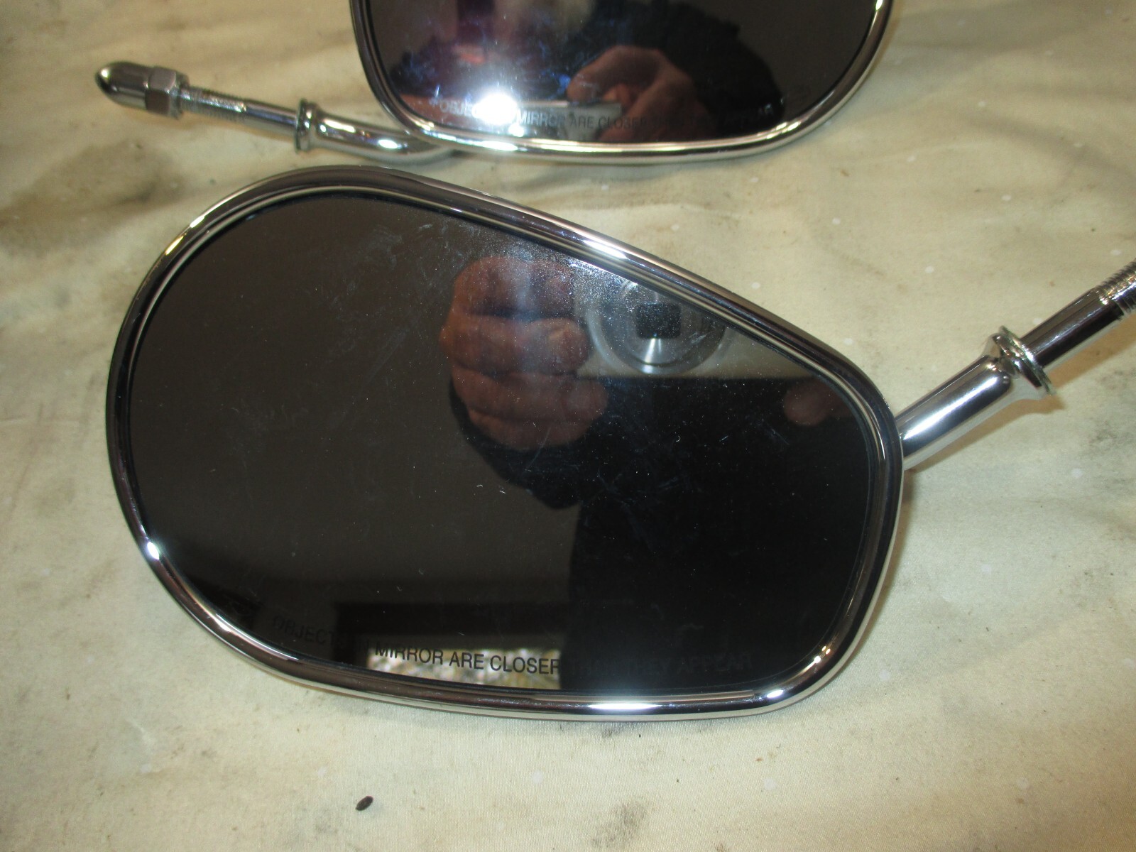 OEM Harley Davidson Short Stem Tear Drop Mirrors Set Touring Dyna ...