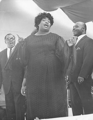 Jazz singer Marion Williams performing 6th Jazz Festival Antibes Fra ...