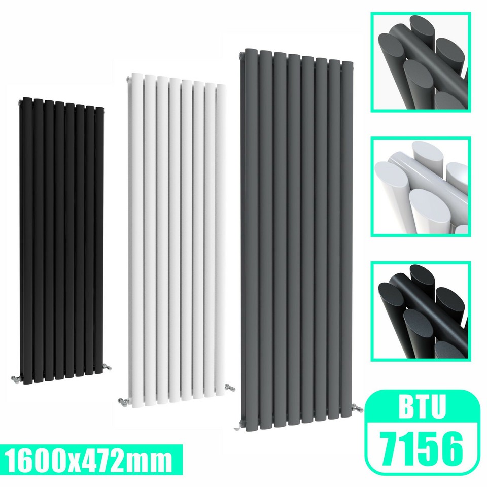 Flat Panel Oval Column Horizontal Vertical Designer Radiator Central ...