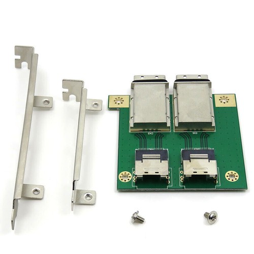 2 port Internal SFF-8087 to External 8088 PCI mini SAS 26P Adapter SAS ...