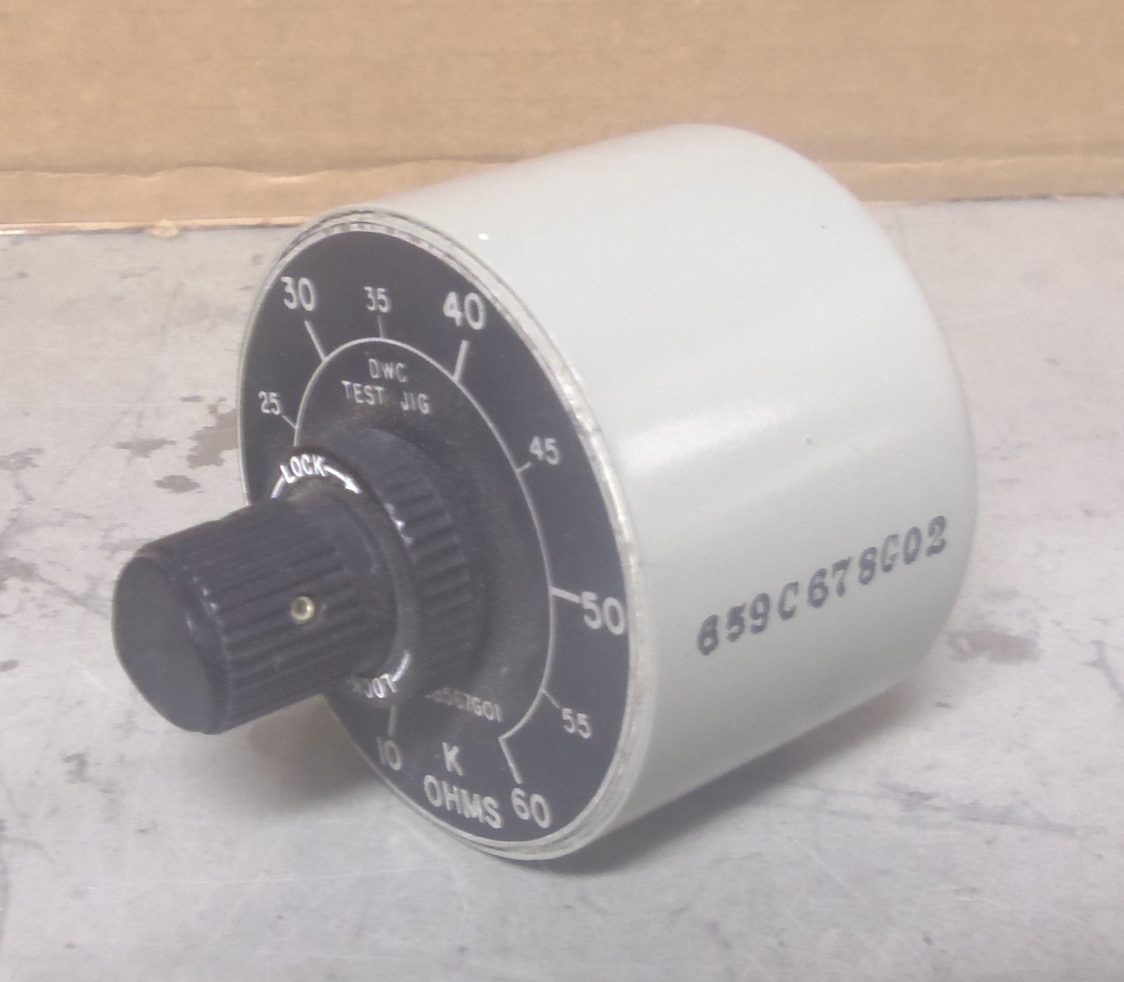 DWC - 10 to 60 K OHMS Test Jig with Bendix Connector - P/N: 659C678G02 ...