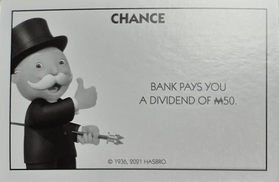 Individual Monopoly Chance Cards 2021 - 2025 Replacement Card Official ...