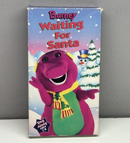 Barney Waiting For Santa VHS 1992 Video Tape VTG Christmas Sing Along ...