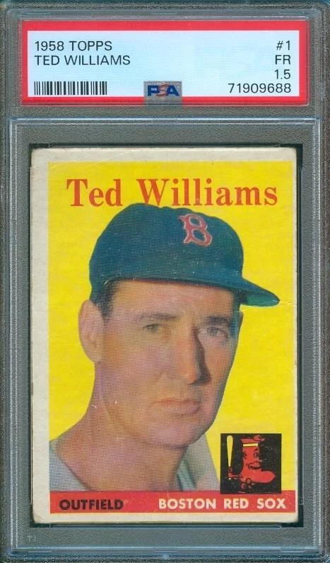 Ted Williams Baseball Card