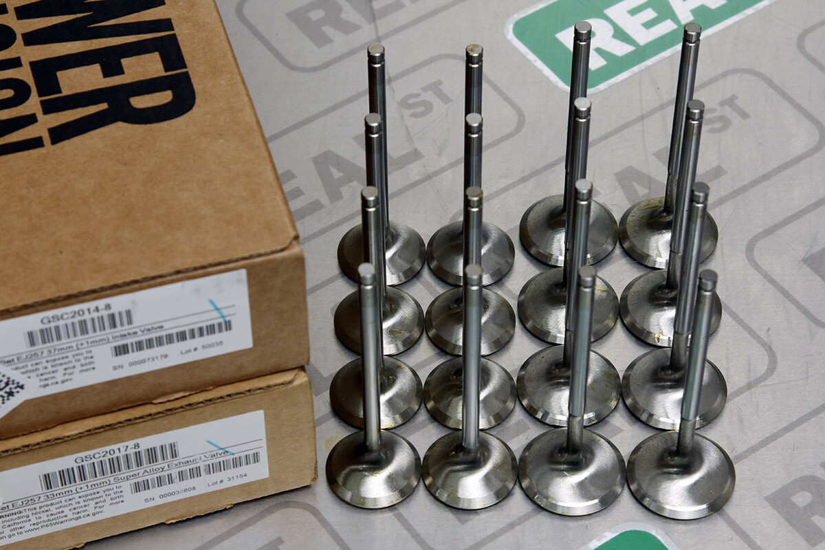 GSC Polished SS +1mm Intake & Super Alloy Exhaust Valves For WRX EJ205 ...
