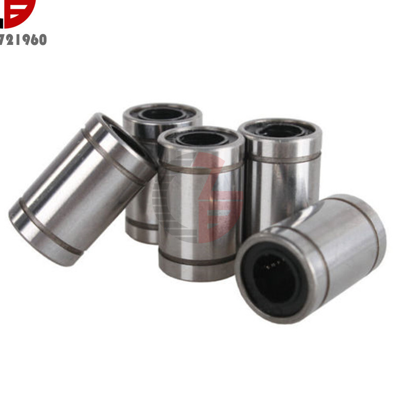 10PCS/Set LM8UU 0.8cm 8mm Linear Motion Ball Bearing Bushing Bush Top ...