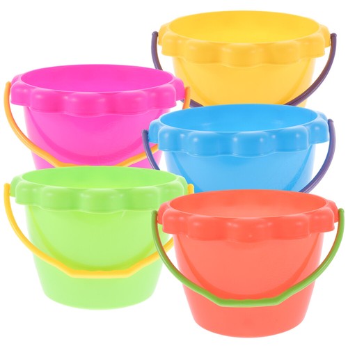 5 Pcs Beach Bucket Toy Sand Buckets Toys for Girls Childrens Baby | eBay