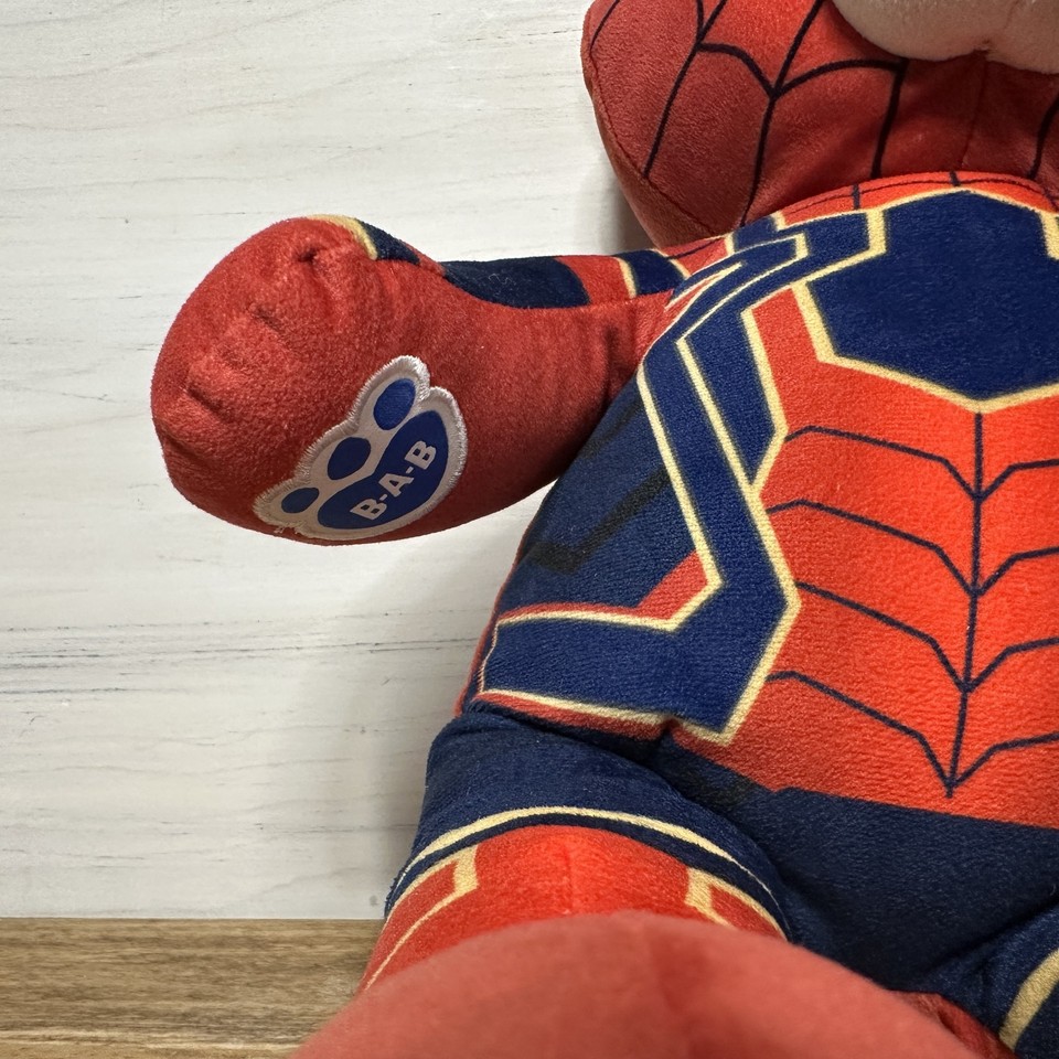 Build A Bear Spiderman Bear, Excellent Used Condition! Super Hero Plush ...